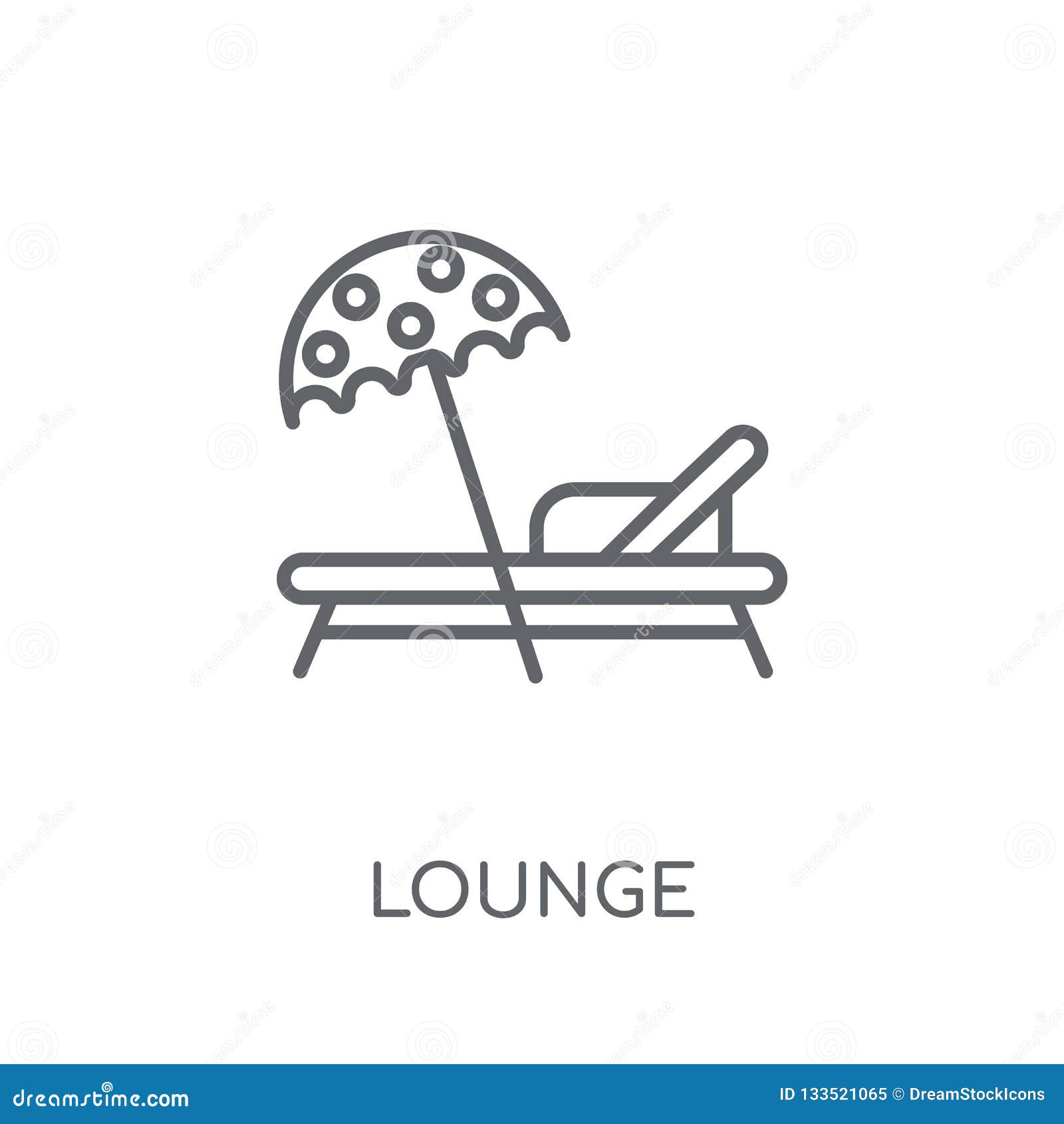 Lounge Linear Icon. Modern Outline Lounge Logo Concept on White Stock ...
