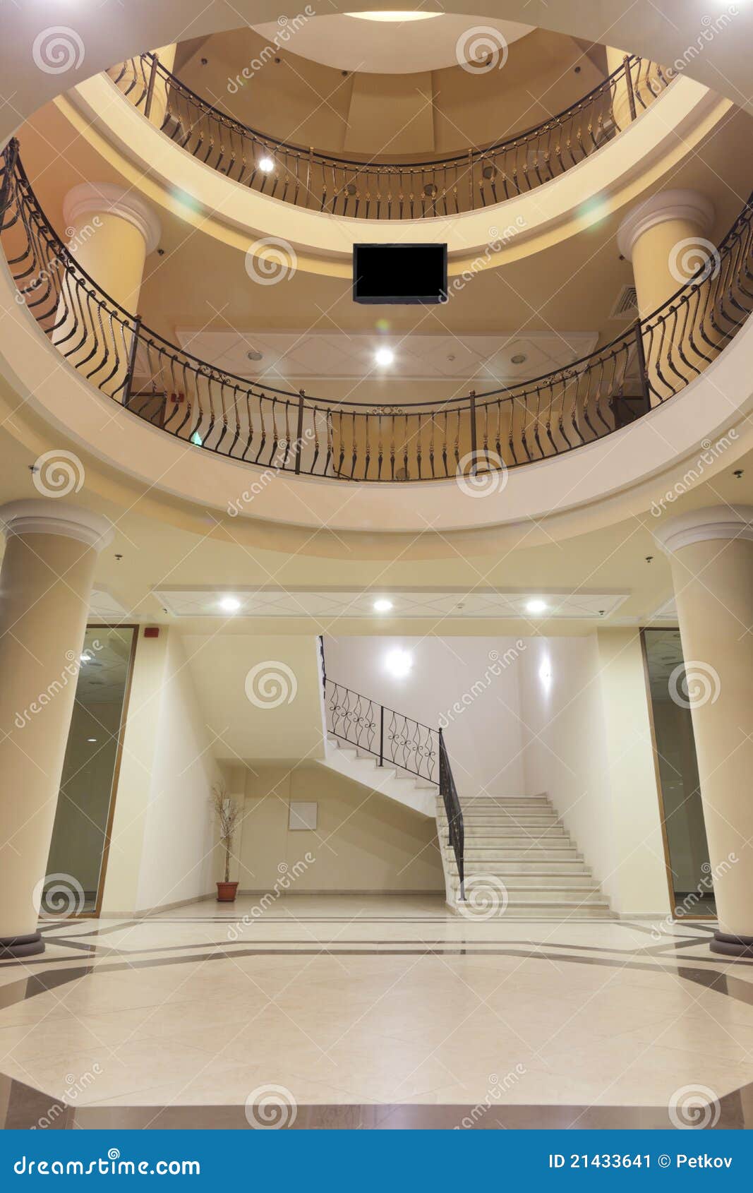 Lounge of a shopping mall stock image. Image of stairs - 21433641