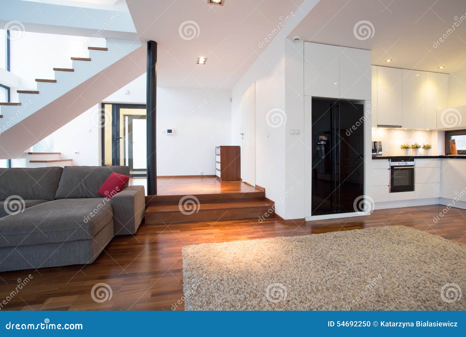 Lounge with stairs stock photo. Image of expensive, comfortable - 54692250