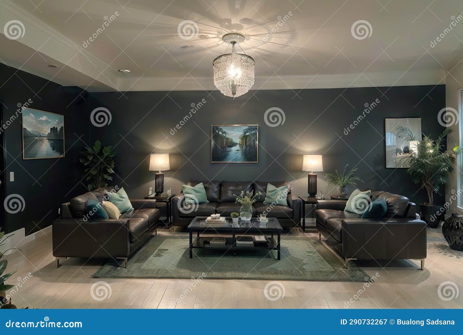 Showcasing Interior Design in Style Tranquil Tranquility Stock ...