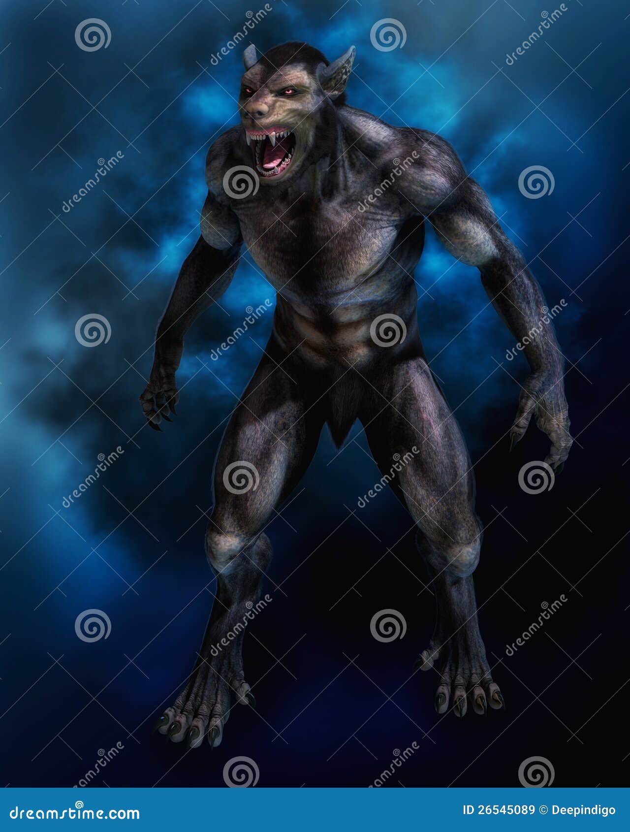 Loup-garou illustration stock. Illustration of danger - 26545089