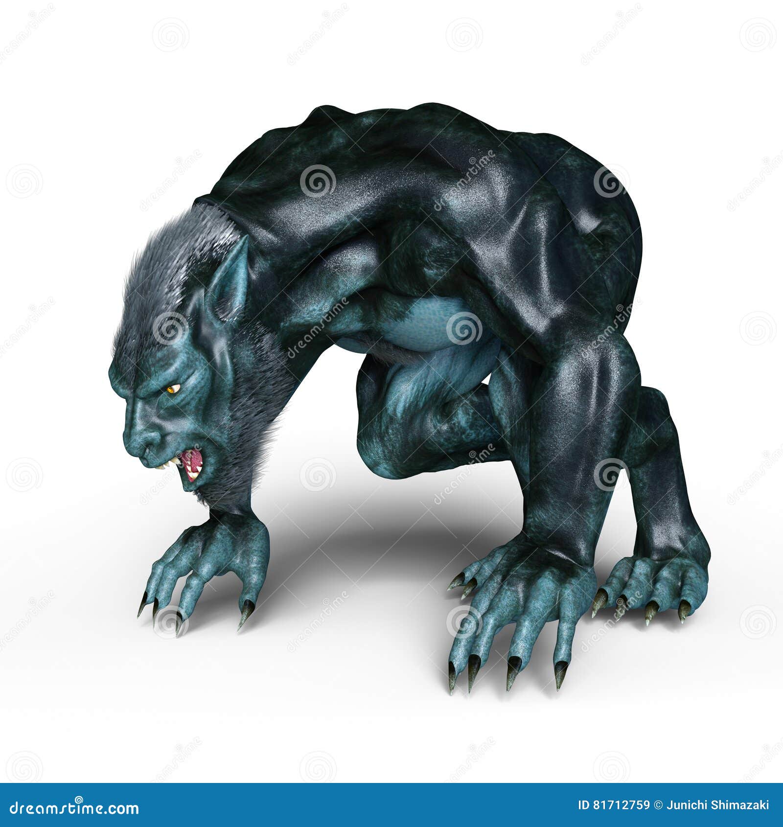 Loup-garou illustration stock. Illustration du fuselage - 81712759