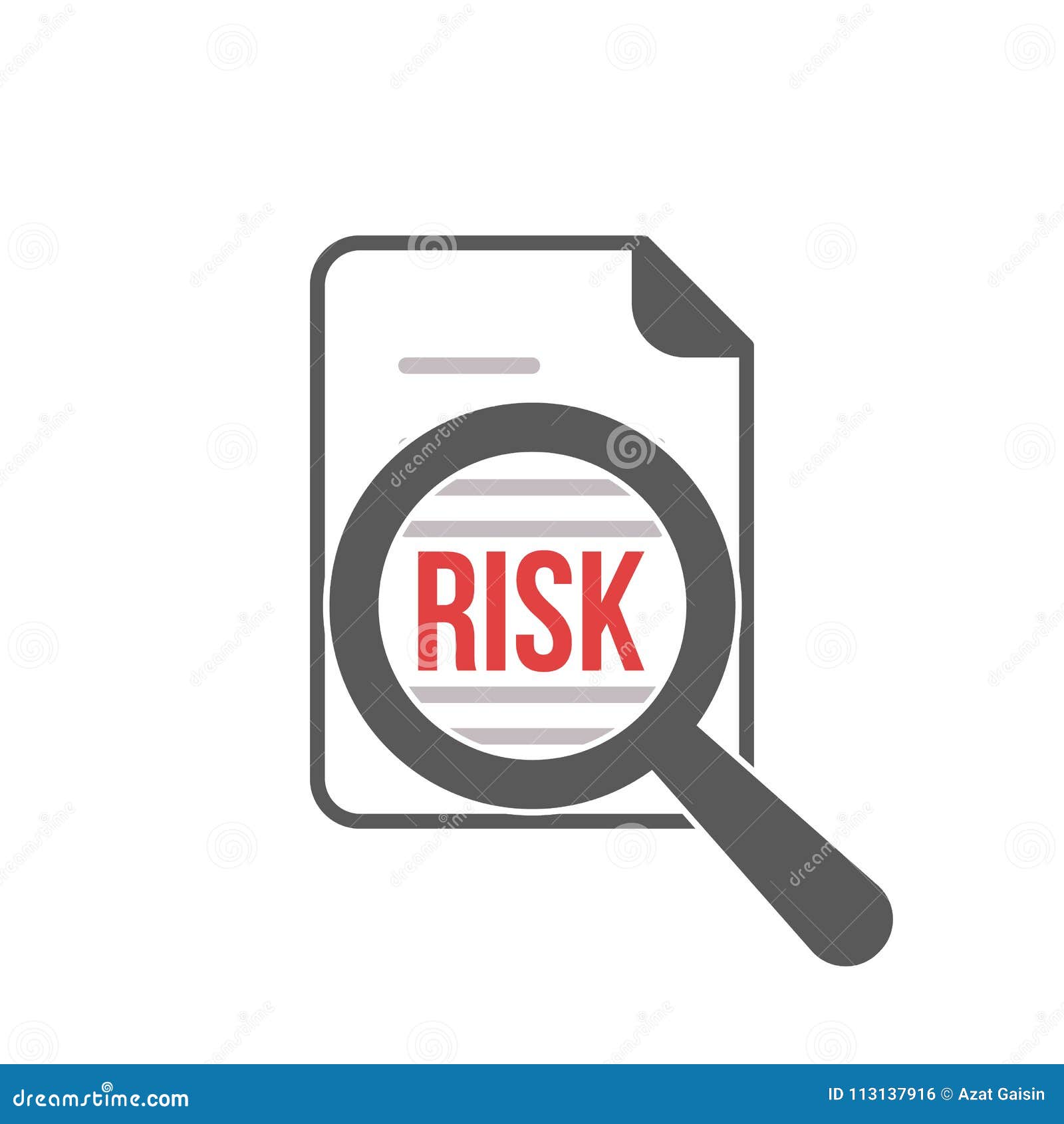Loupe de Word de risque illustration de vecteur. Illustration du ...