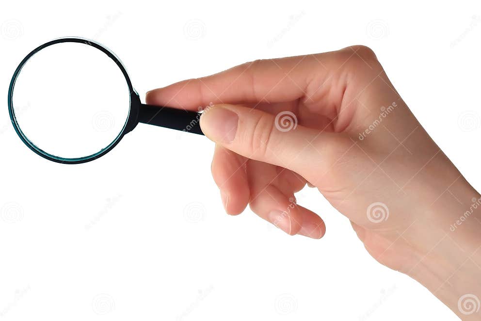 Loupe and hand stock photo. Image of optical, discovery - 9000270