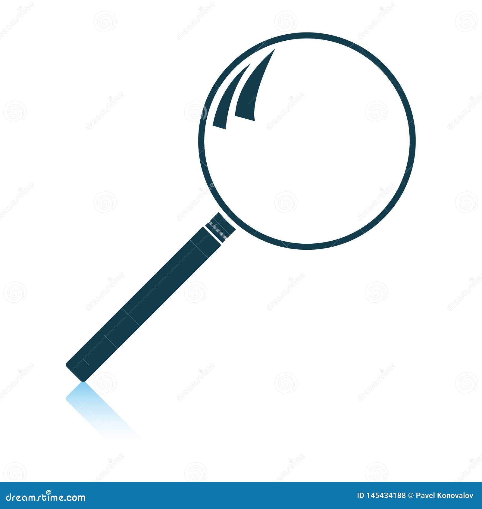 Loupe Icon Vector Isolated On White Background, Loupe Sign , Dark ...