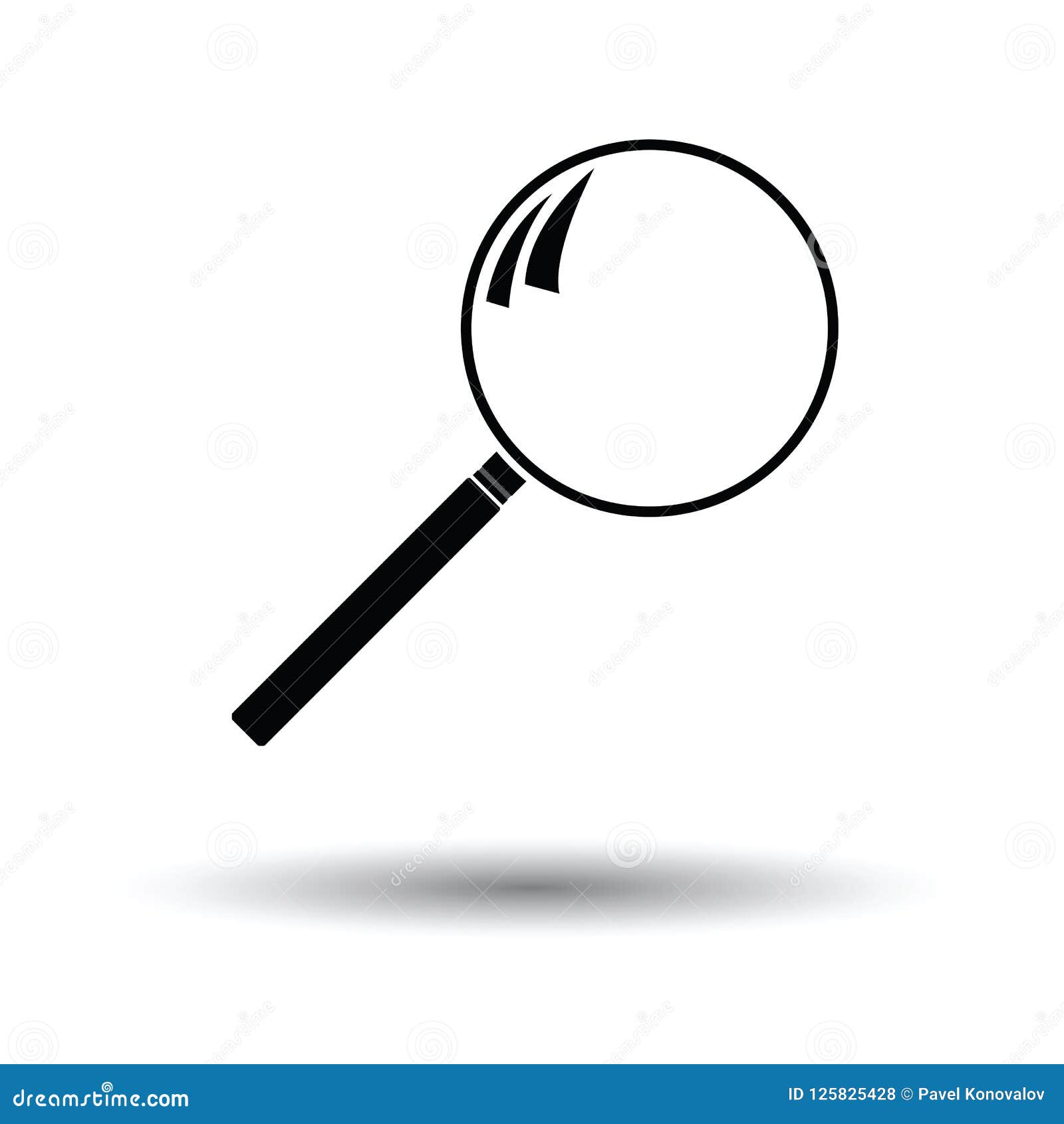 Loupe Icon Vector Isolated On White Background, Loupe Sign , Dark ...