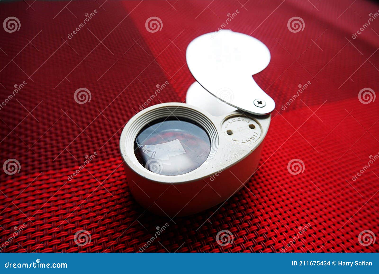 Loupe stock photo. Image of flat, magnification, isolated - 211675434