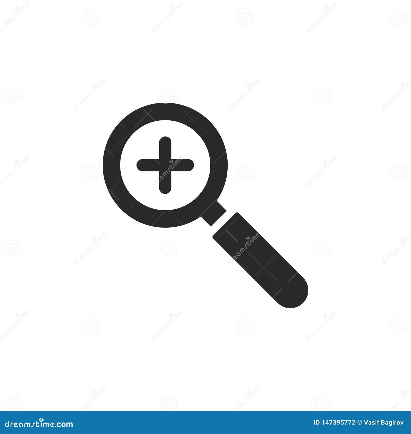 Loupe, Zoom in Icon - Vector. Simple Element Illustration from UI ...