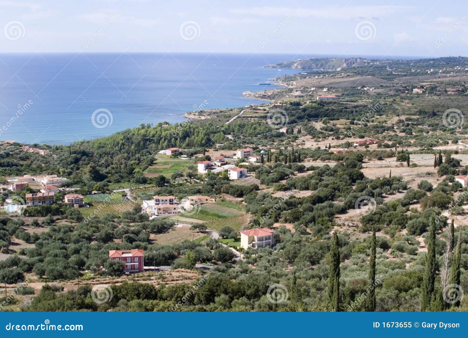 Lourdata area Kefalonia stock image. Image of ocean, plane - 1673655