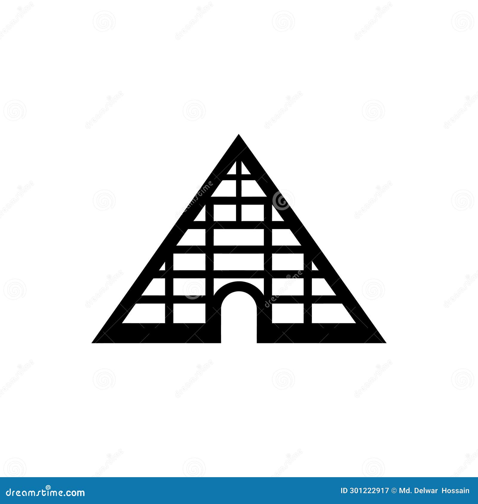 The Louvre icon stock illustration. Illustration of sign - 301222917