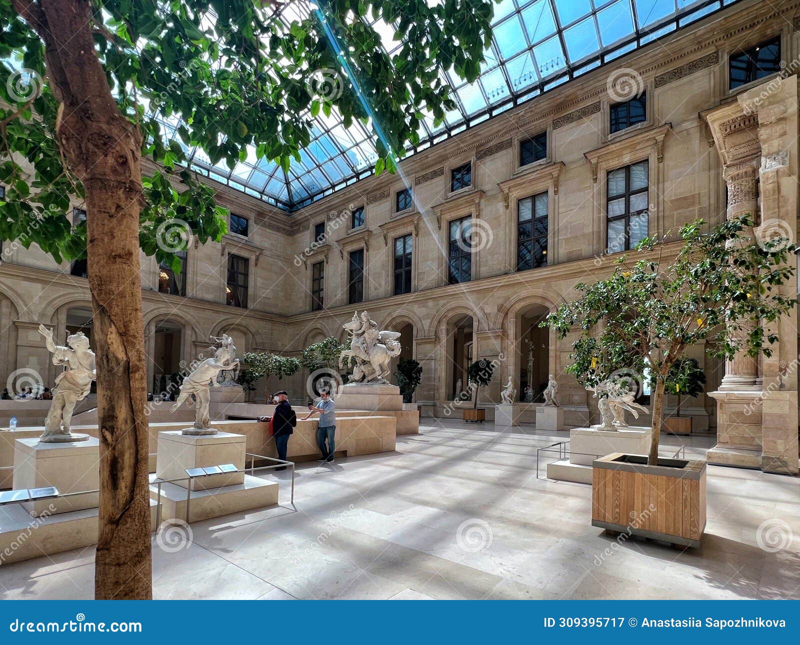 A Louvre Interior in Sunlight Editorial Photography - Image of museum ...