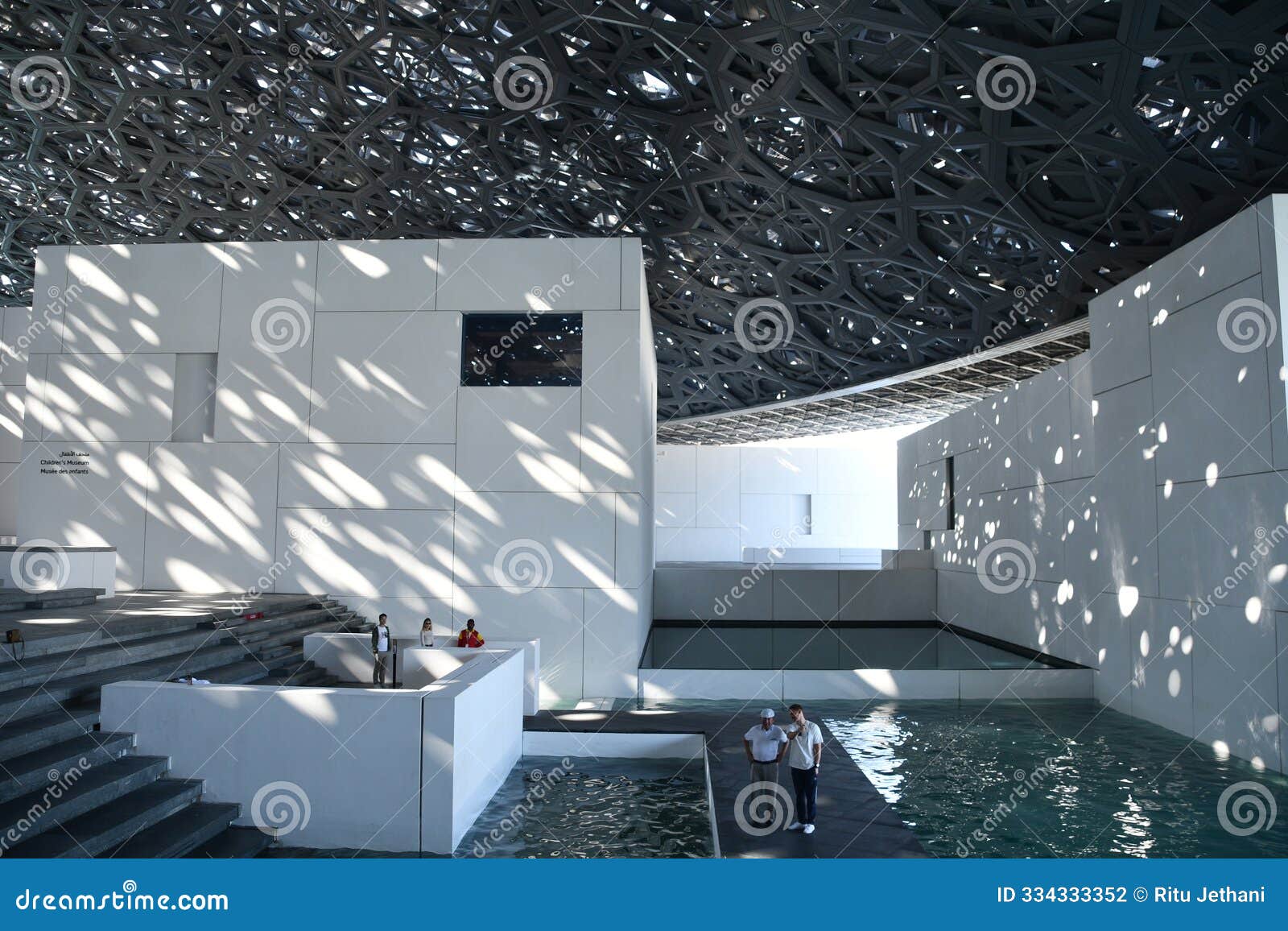 The Louvre Museum in Abu Dhabi, UAE Editorial Photography - Image of ...