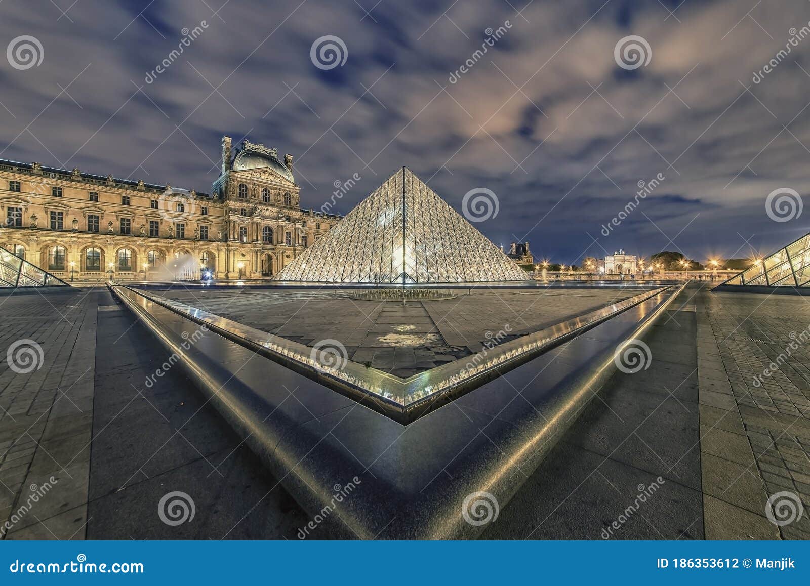 Paris city in the evening editorial photography. Image of cityscape ...