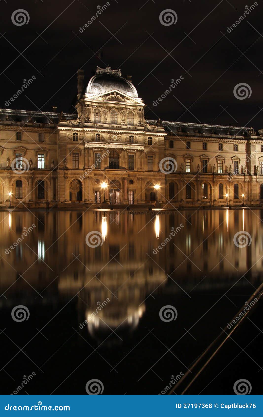 Louvre museum reflection stock photo. Image of architecture - 27197368