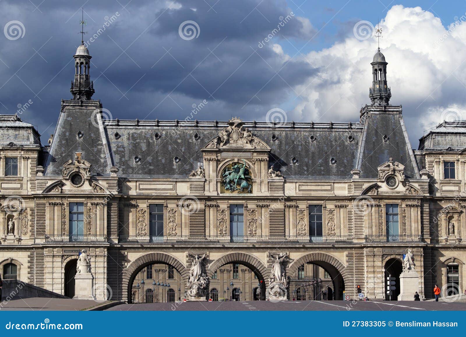 The louvre palace stock image. Image of outdoor, landmark - 27383305