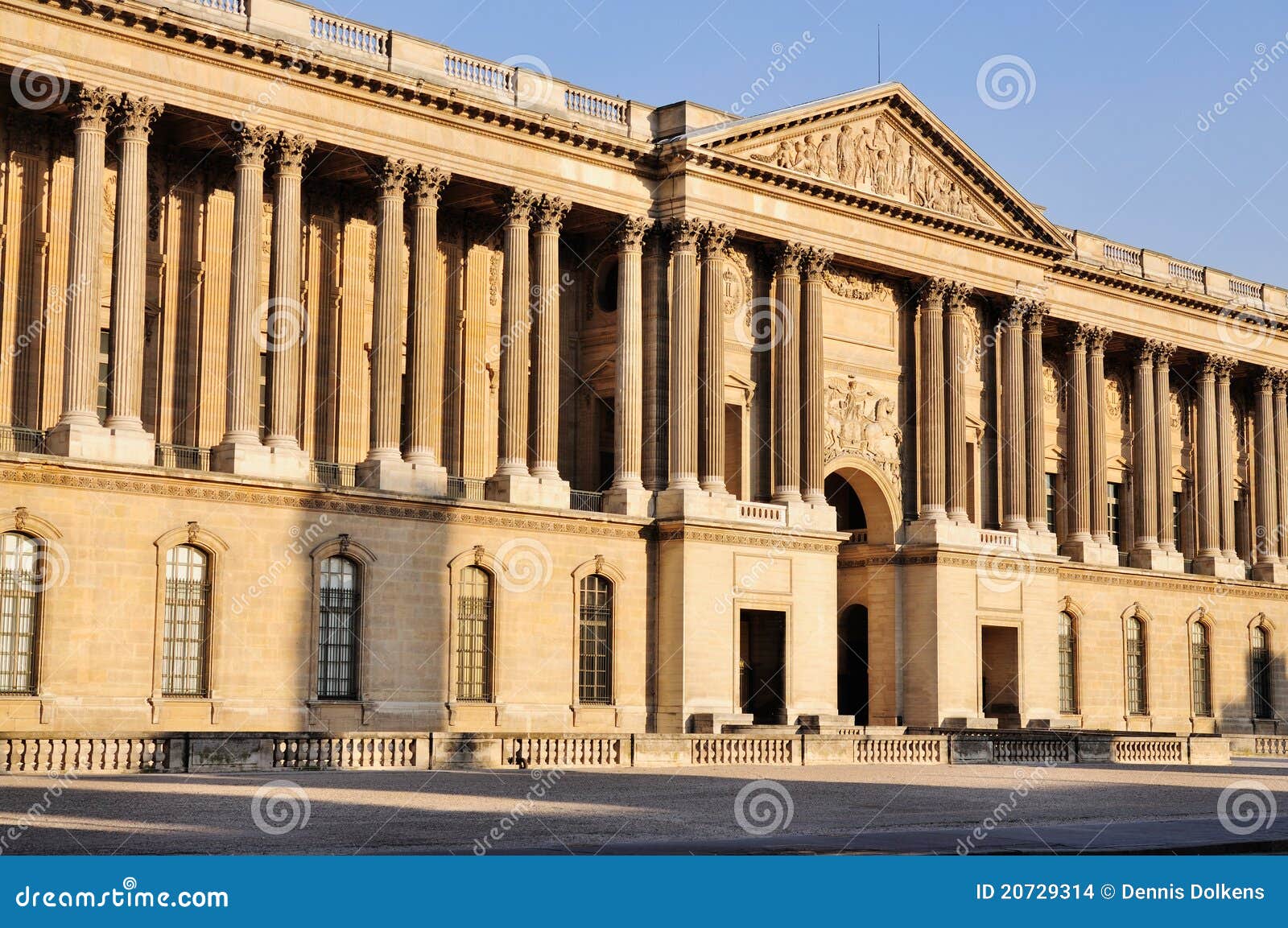 The Louvre, Paris stock photo. Image of gate, tourist - 20729314