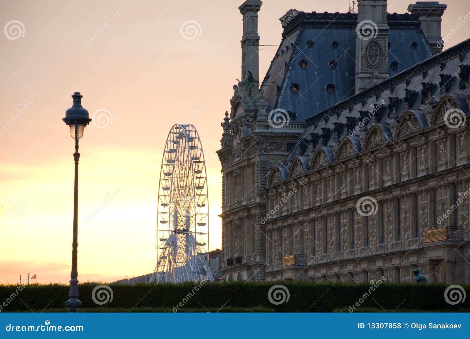 Louvre In Sunset Stock Photography | CartoonDealer.com #13307858