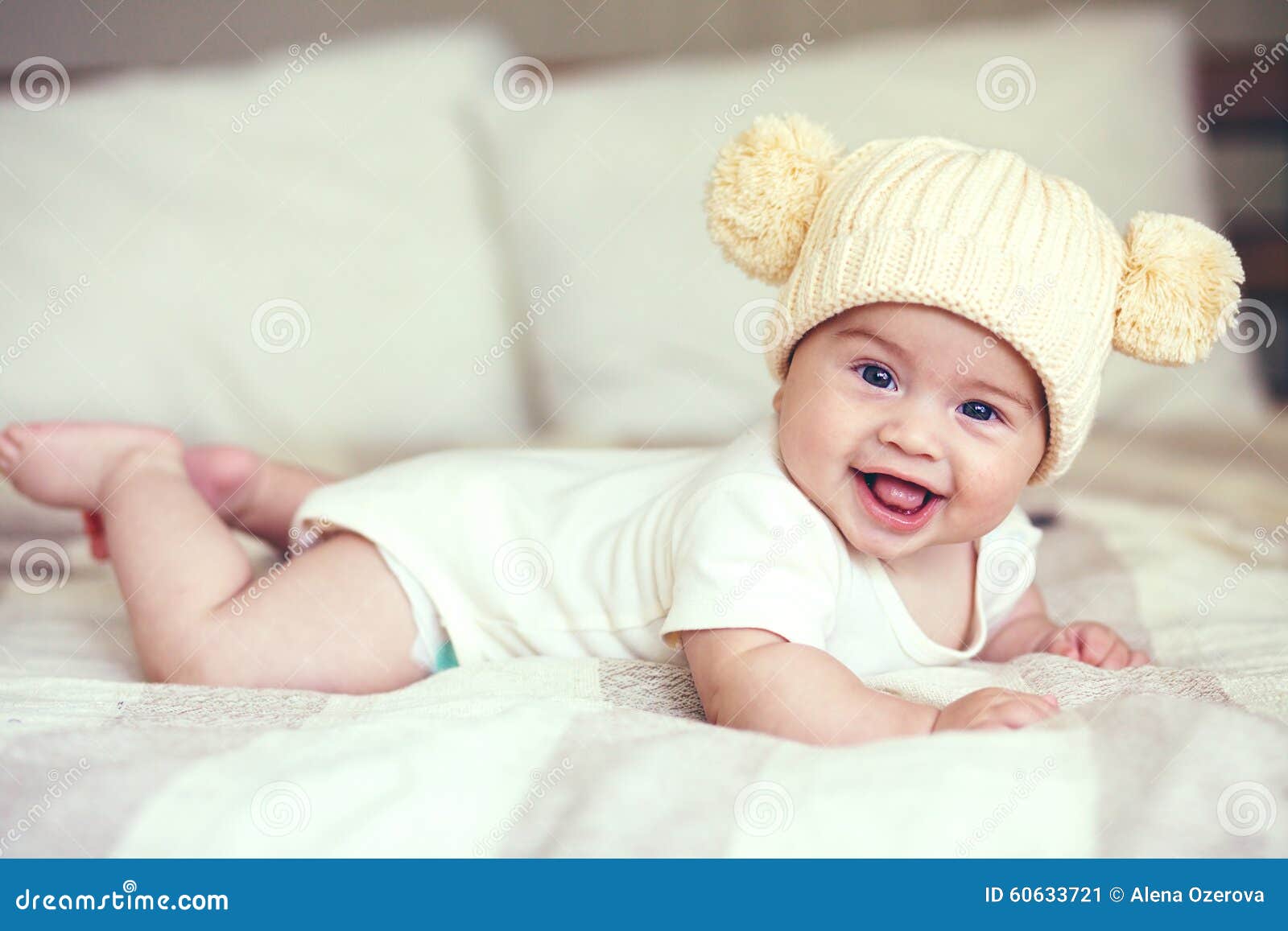 Lovable baby stock image. Image of face, beige, looking - 60633721