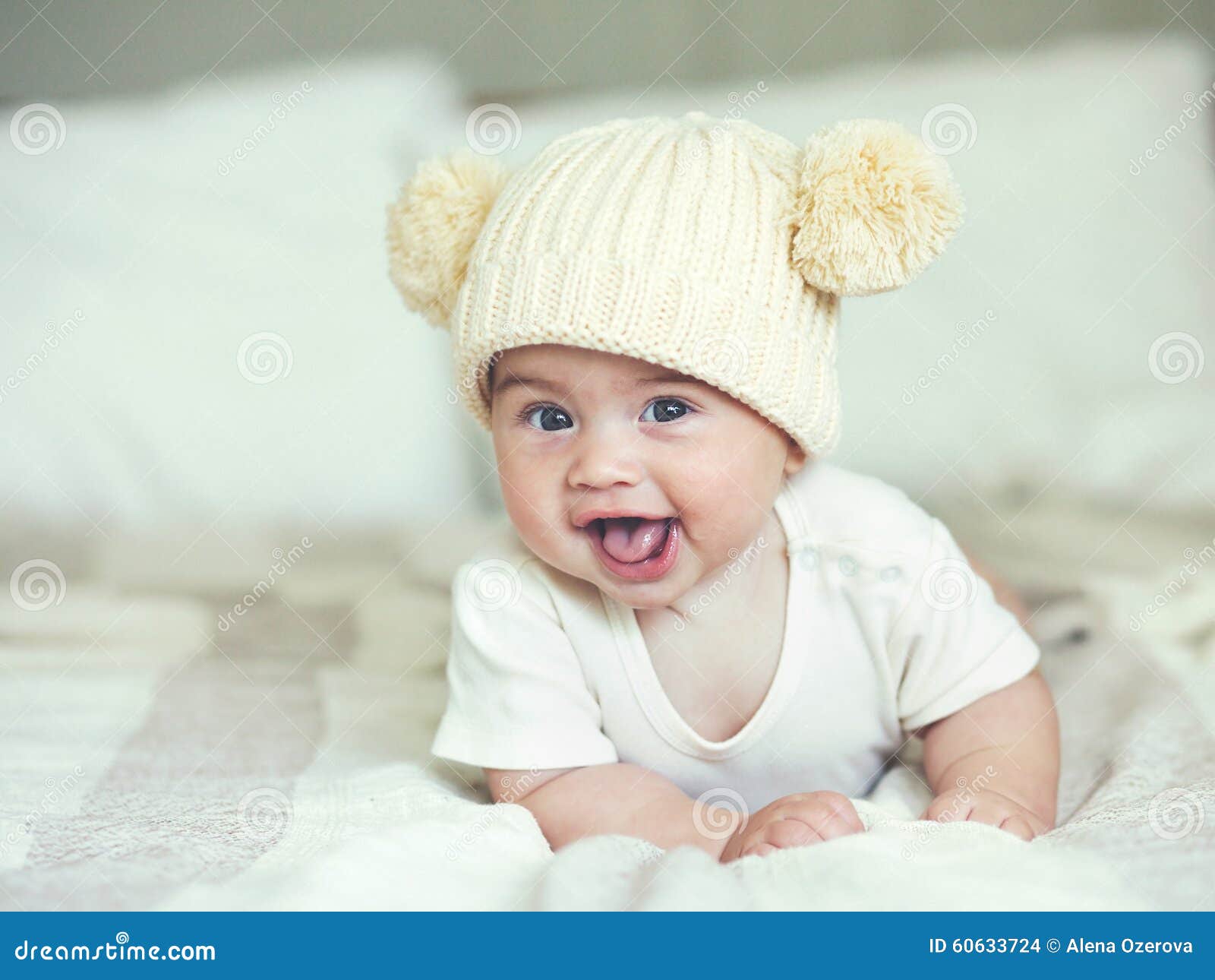 Lovable baby stock photo. Image of bright, person, blanket - 60633724