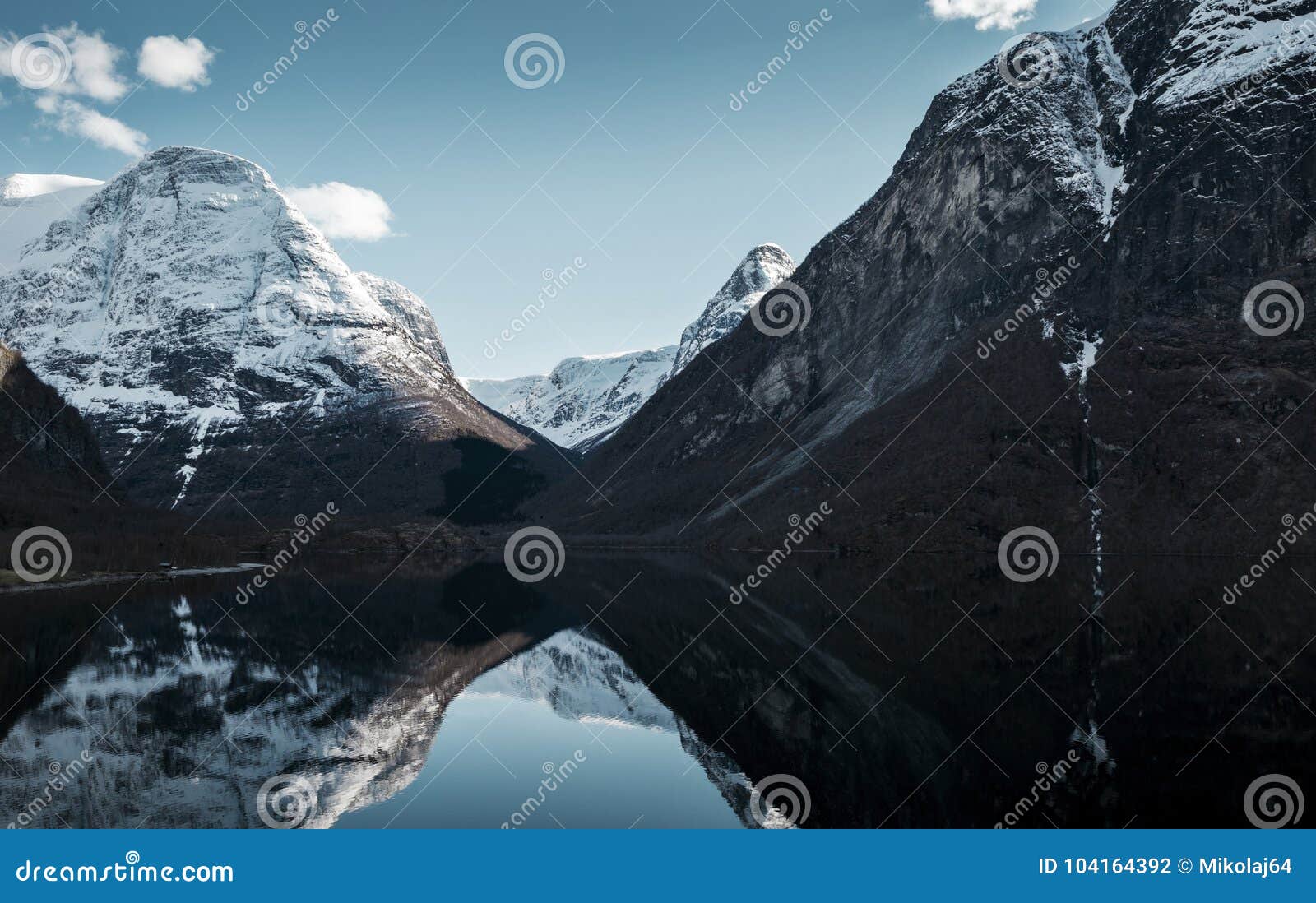 Lovatnet Lake in Lodalen Valley, Norway Stock Photo - Image of travel ...