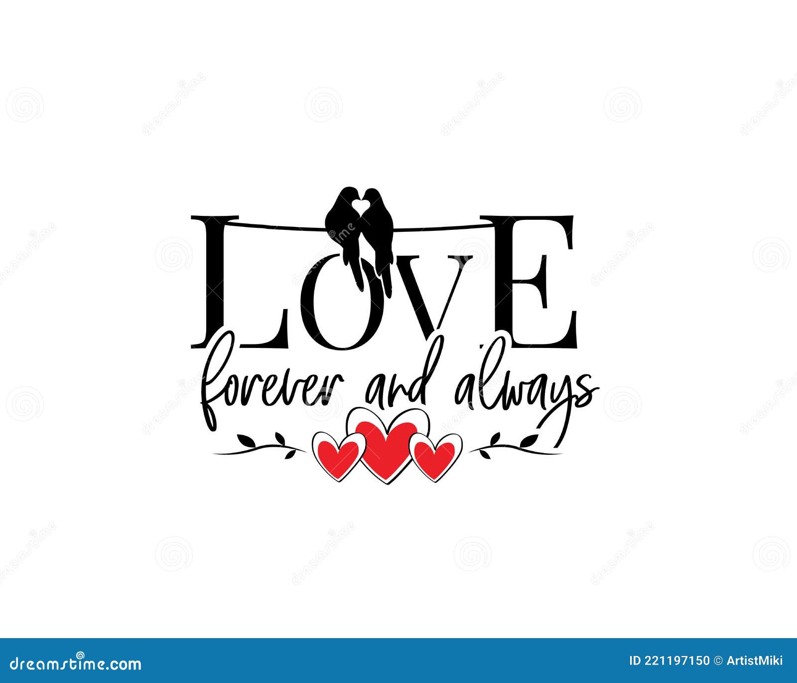 Love Forever Conceptual Logo, Vector Symbol Created With Infinity Loop ...