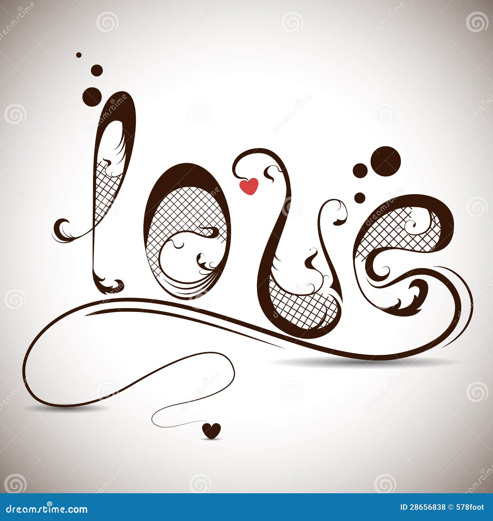 Love stock vector. Illustration of design, calligraphy - 28656838