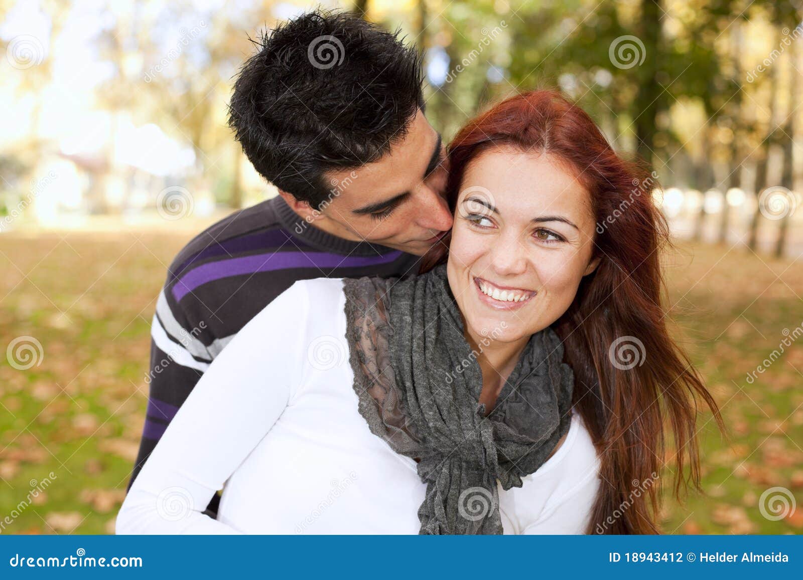 Love and Affection between a Young Couple Stock Photo - Image of ...