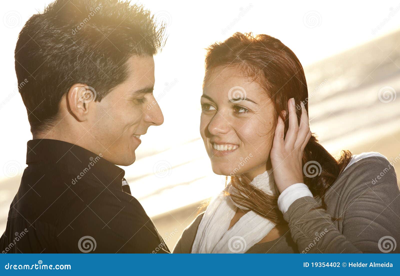 Love and Affection between a Young Couple Stock Photo - Image of male ...