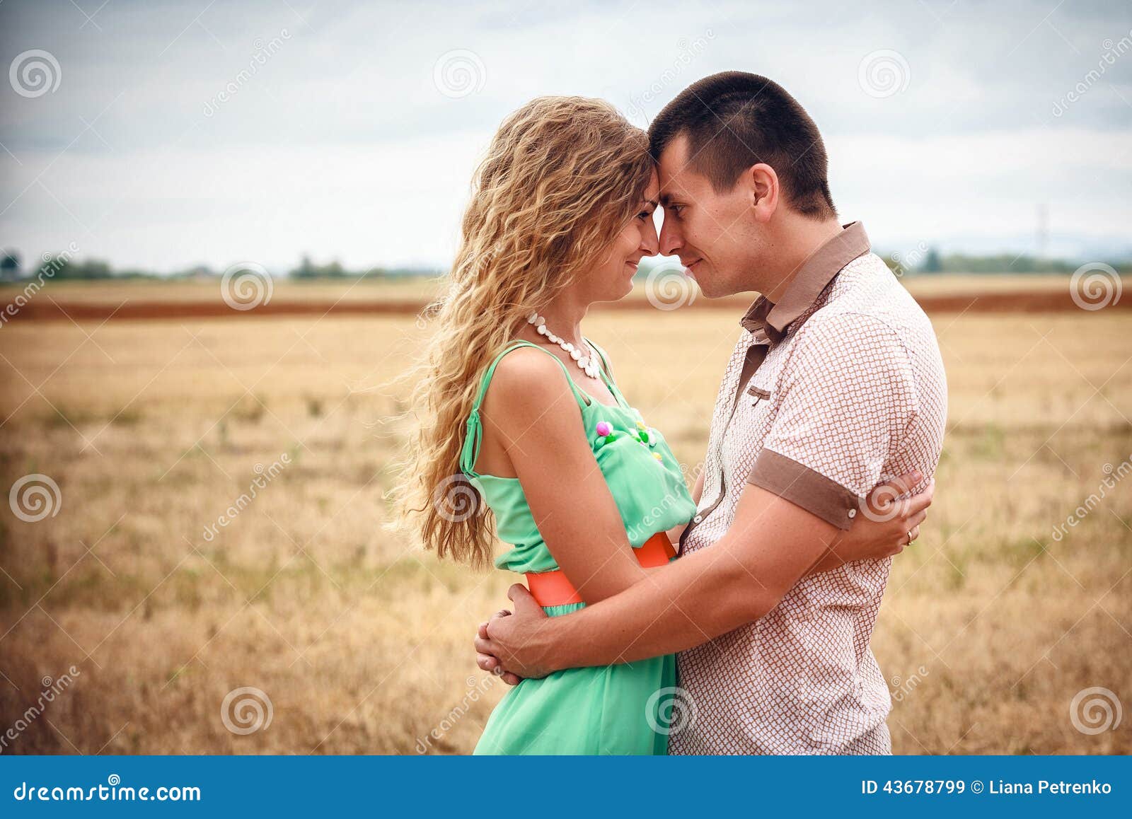 Love and Affection between a Young Couple Stock Image - Image of ...