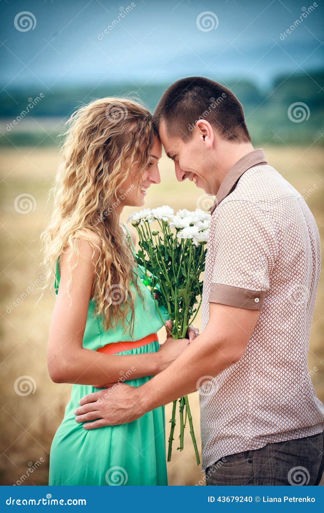 Love and Affection between a Young Couple Stock Photo - Image of ...