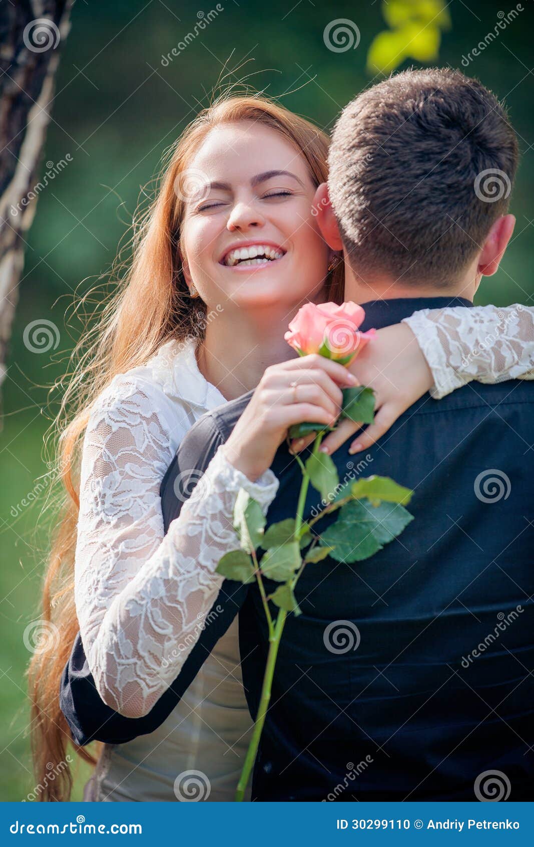 Love and Affection between a Young Couple Stock Photo - Image of nature ...