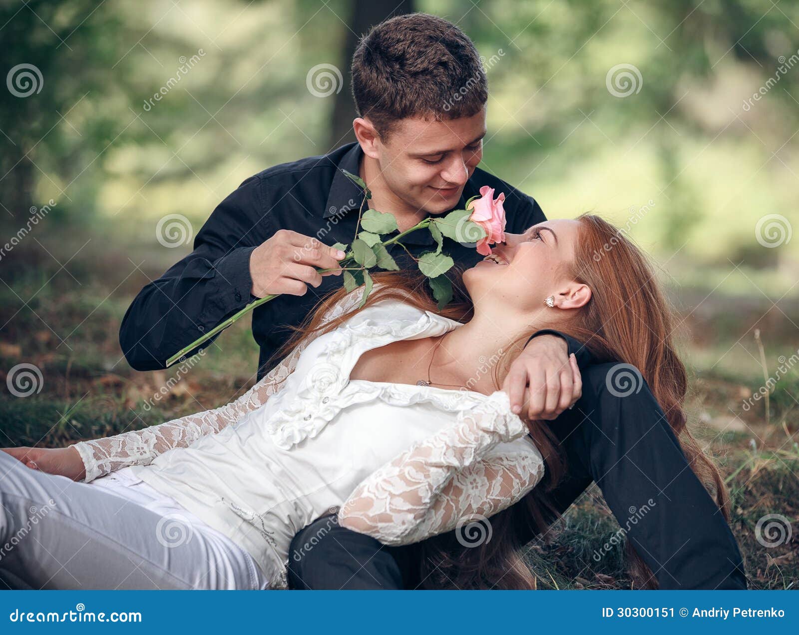 Love And Affection Between A Young Couple Stock Image - Image: 30300151