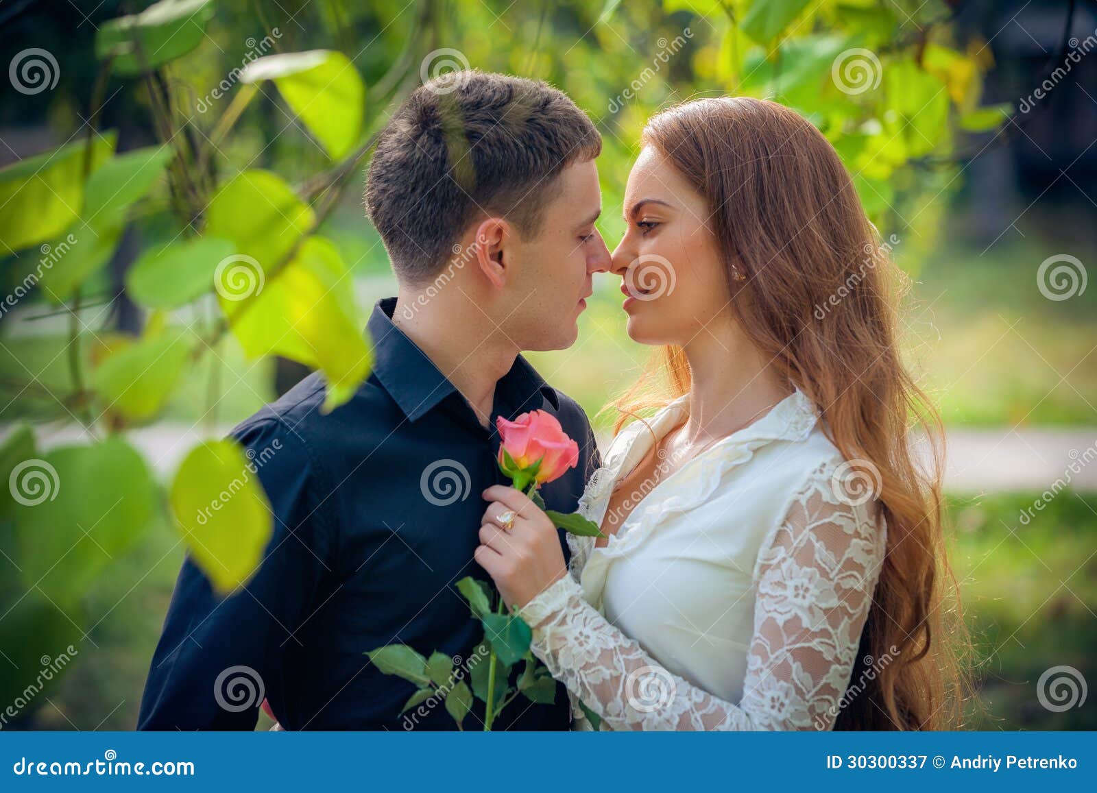 Love and Affection between a Young Couple Stock Image - Image of ...
