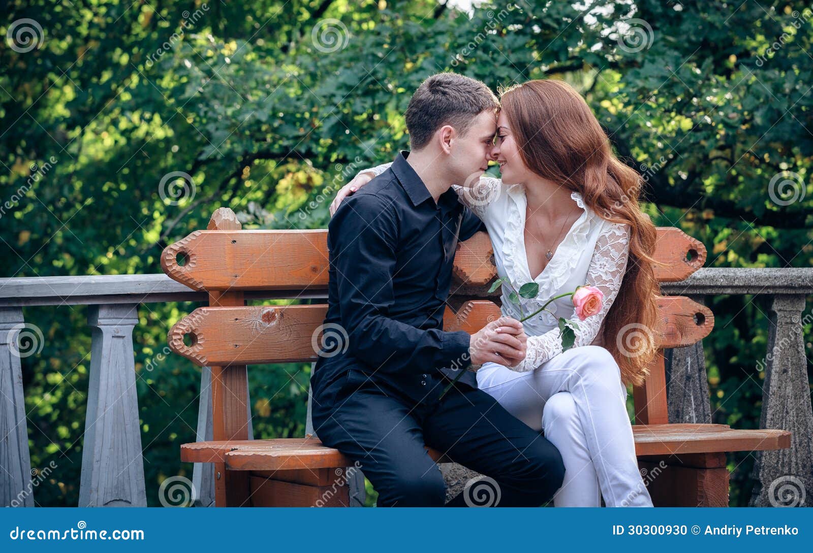 Love and Affection between a Young Couple Stock Photo - Image of grass ...