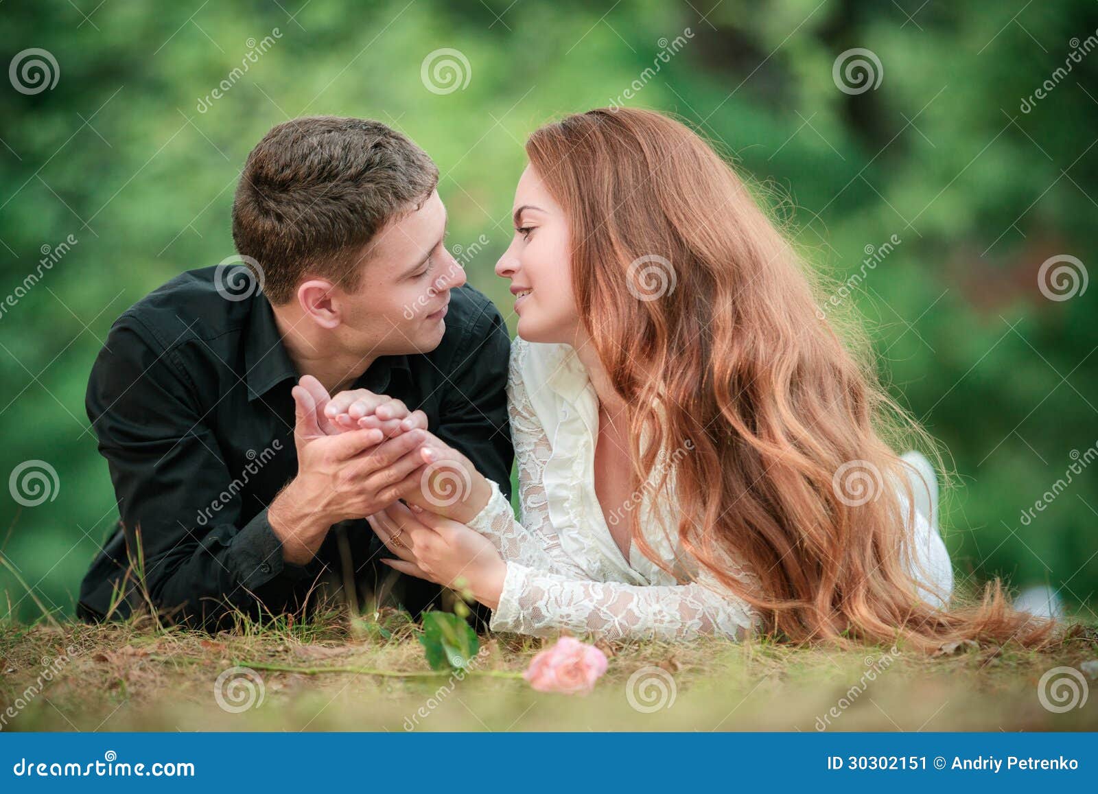 Love and Affection between a Young Couple Stock Image - Image of ...