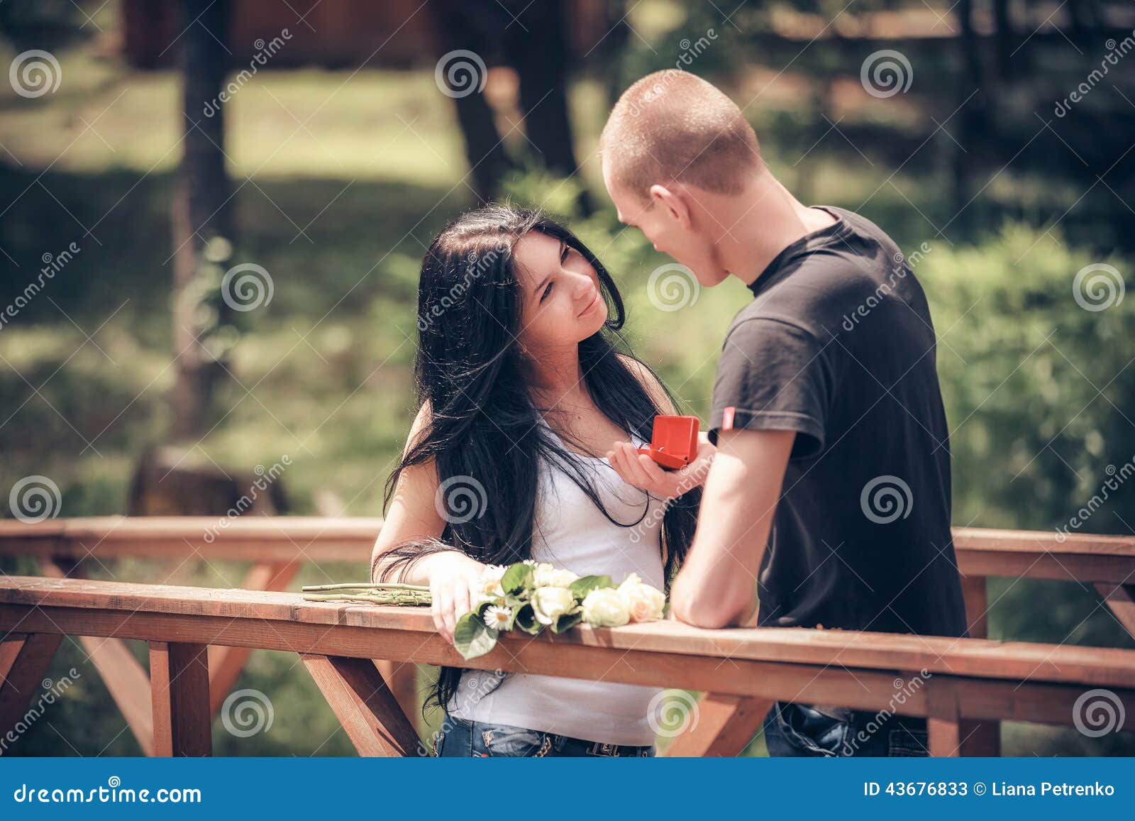 Love and Affection between a Young Couple Stock Image - Image of female ...
