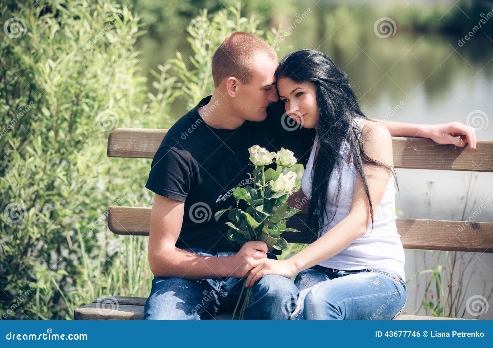 Love and Affection between a Young Couple Stock Photo - Image of girl ...