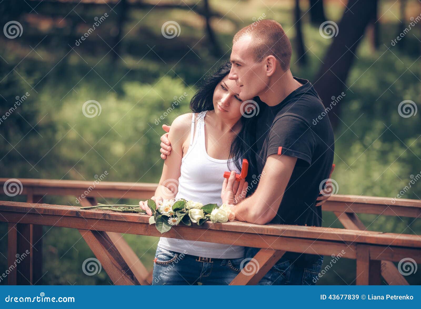 Love and Affection between a Young Couple Stock Image - Image of ...