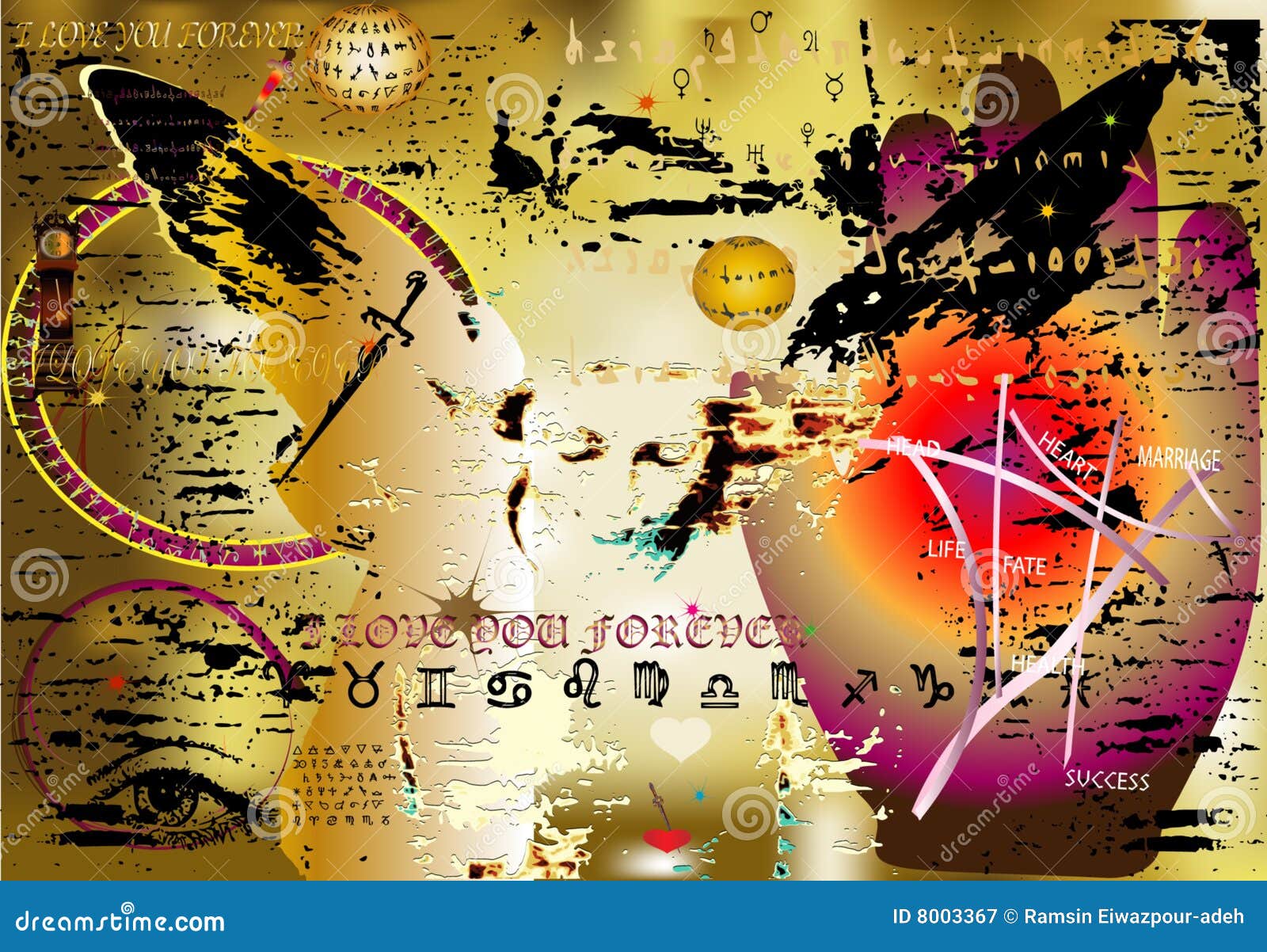 Love angle stock vector. Illustration of geometric, metaphysical - 8003367