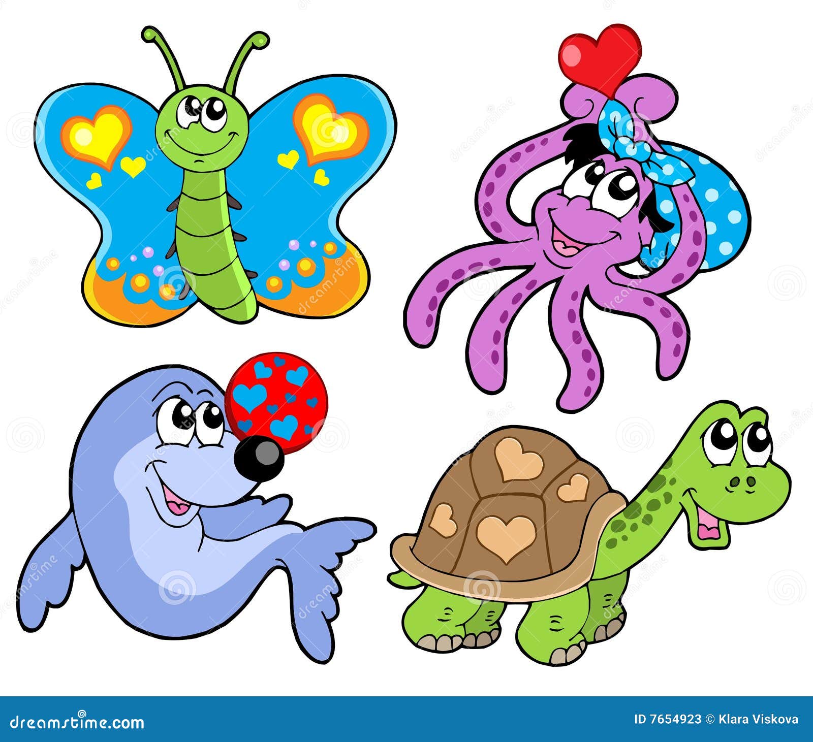 Love Animals Collection 01 Cartoon Vector | CartoonDealer.com #7654923