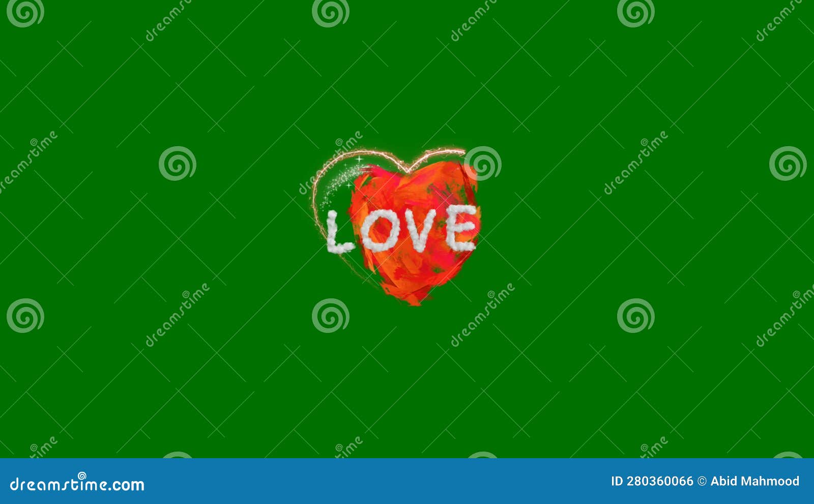 Love Animation Green Screen Backround Stock Footage - Video of ...