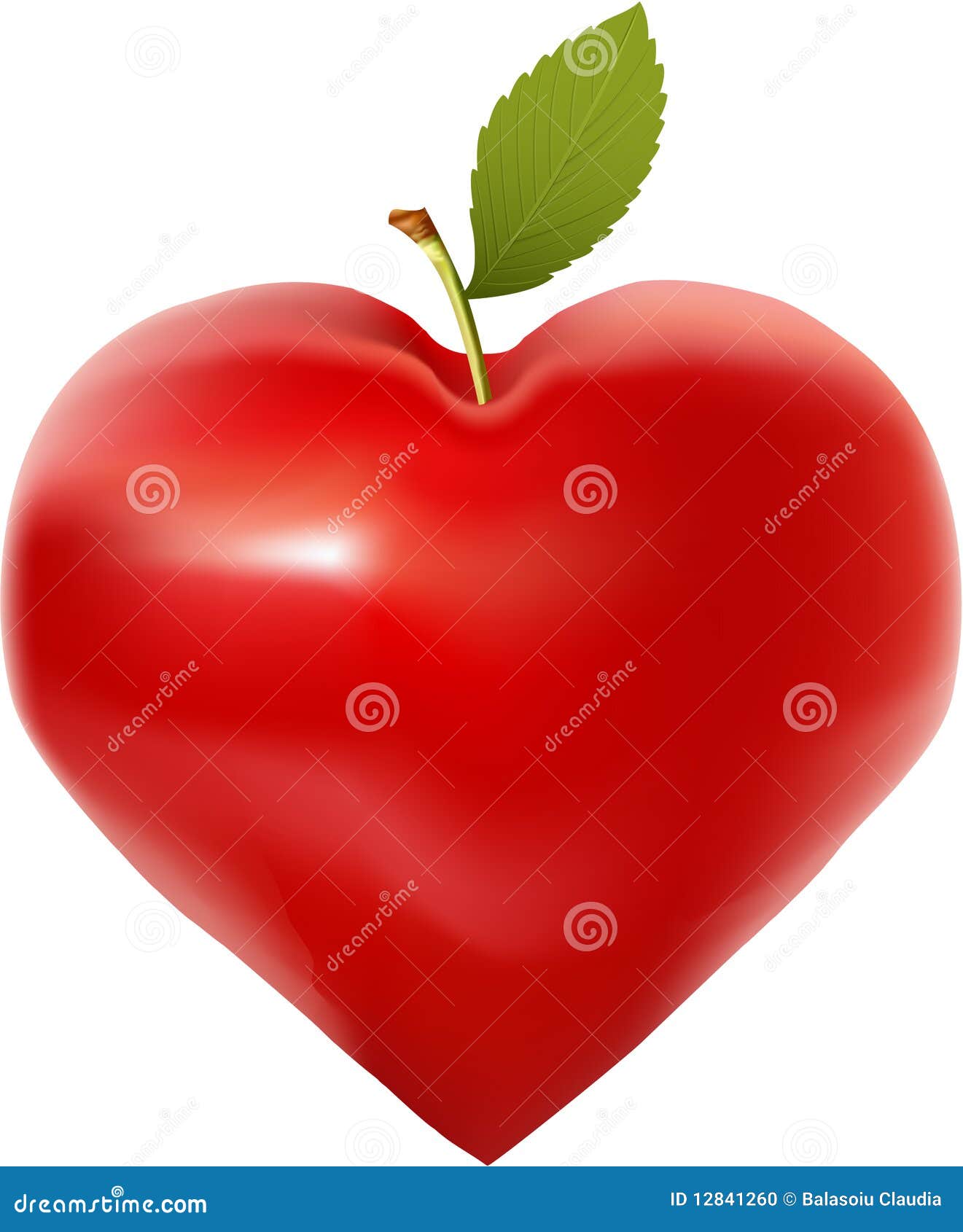 Love apple stock vector. Illustration of happiness, offers - 12841260