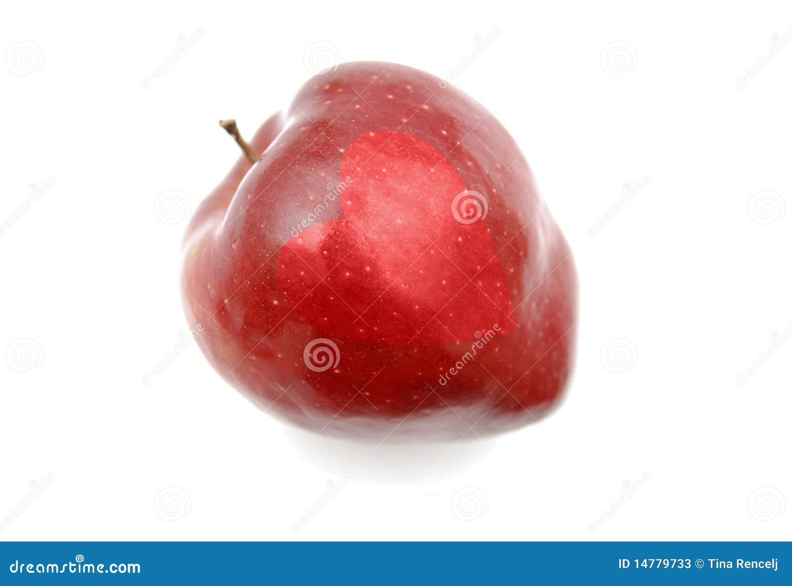 Love Apple stock image. Image of dessert, white, isolated - 14779733