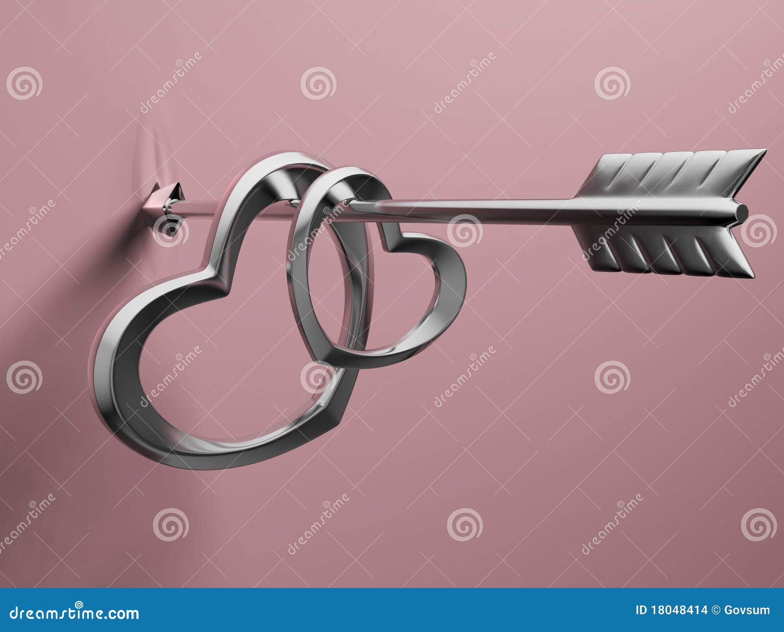 Love arrow stock illustration. Illustration of arrow - 18048414