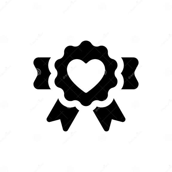 Love award icon stock vector. Illustration of symbol - 223996137