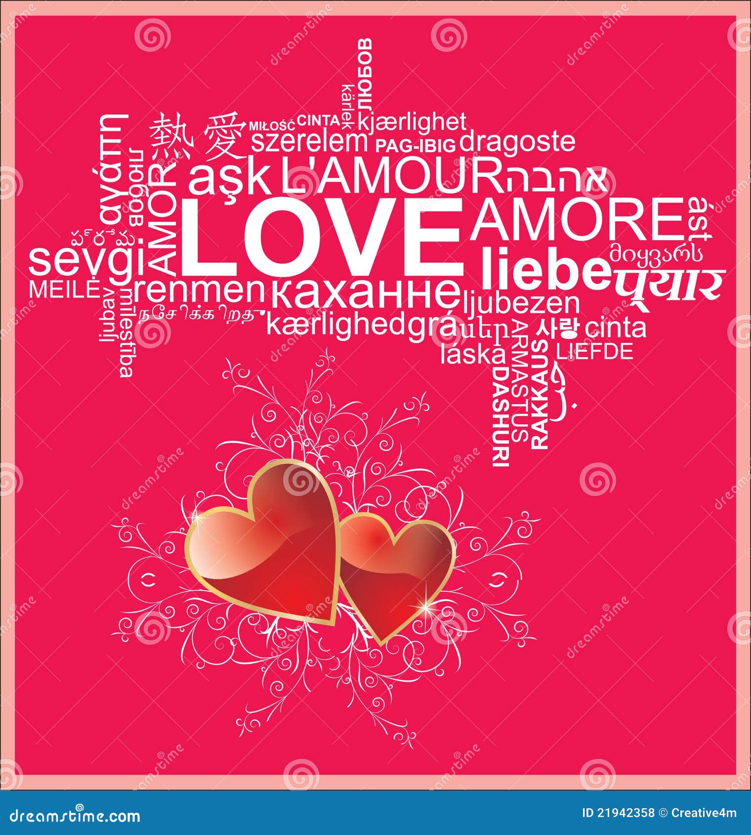 Love background stock illustration. Illustration of language - 21942358