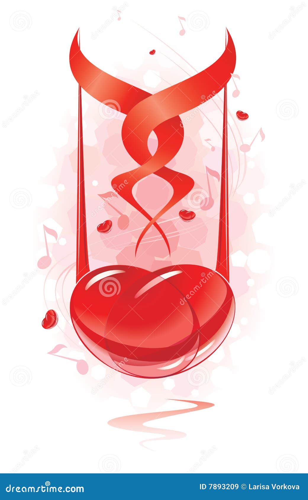 Love ballad stock vector. Illustration of heart, passion - 7893209