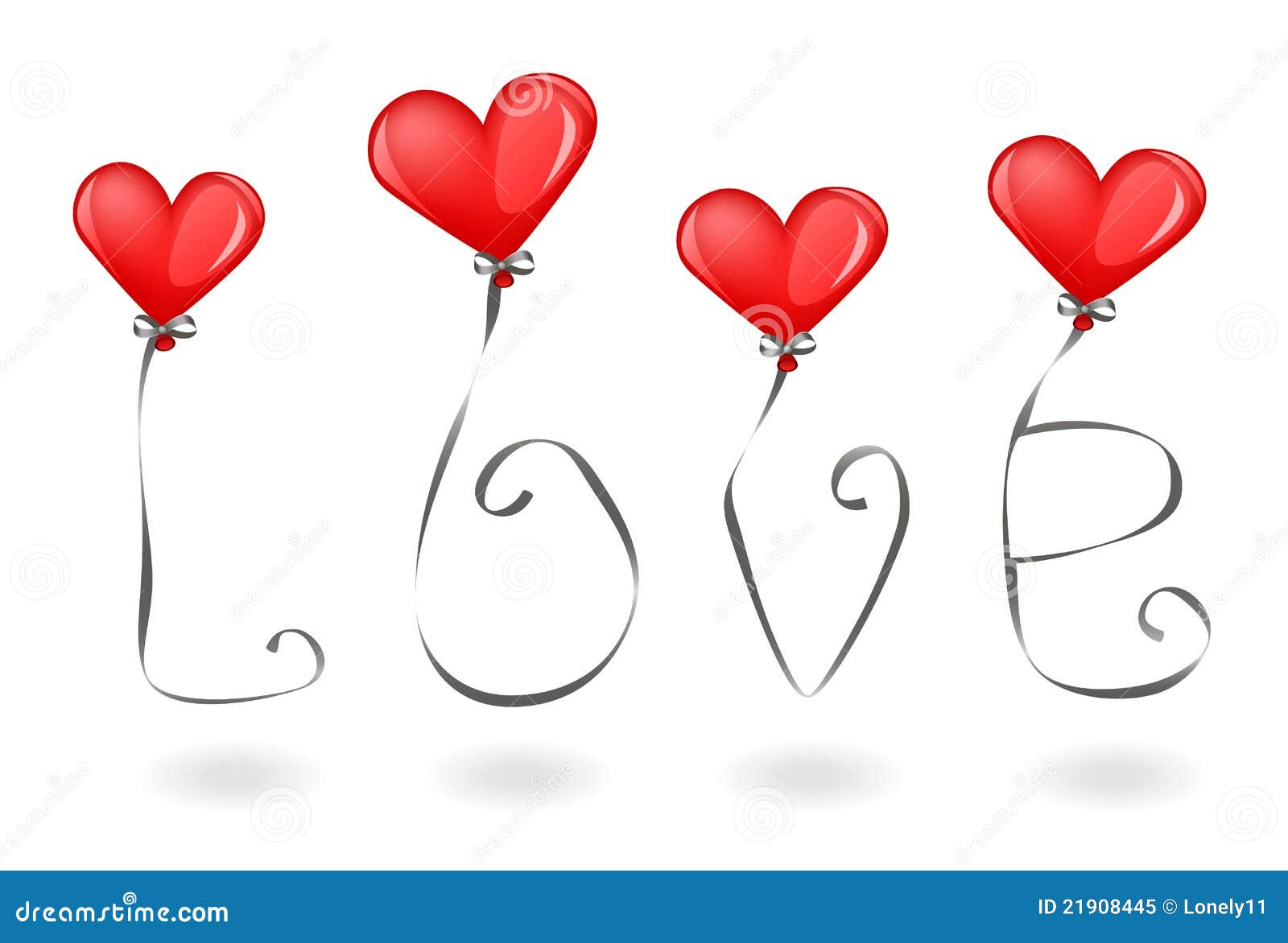Love and balloons stock vector. Illustration of romance - 21908445