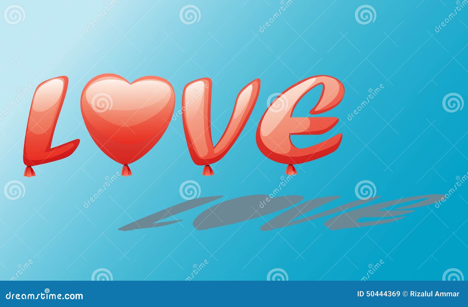 Love baloon stock vector. Illustration of unique, love - 50444369