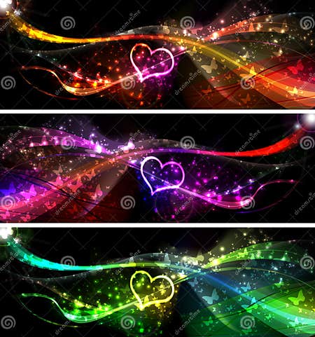 Love Banners stock vector. Illustration of blink, greeting - 19793045